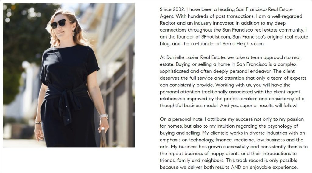 Real Estate Bio for New Agents - roomvu Academy