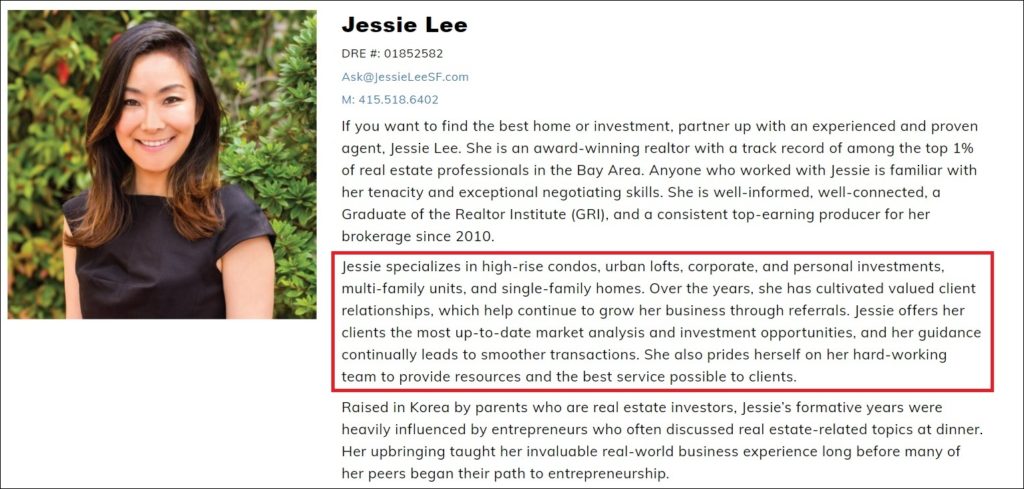 Real Estate Bio for New Agents - roomvu Academy