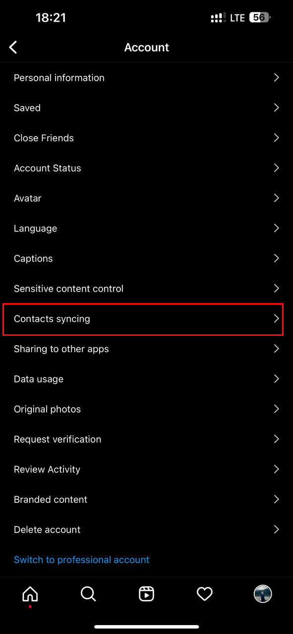 How to Add Your Contacts on Instagram - roomvu Academy